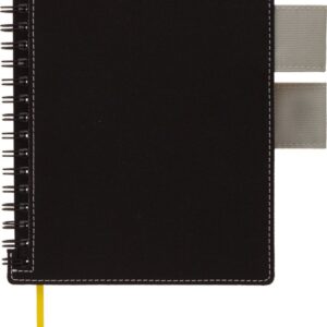 King Jim 9121C Shot Notebook with Twin Cover, Black