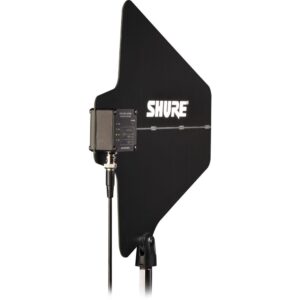 shure ua874us active directional uhf antenna with gain switch (470-698 mhz), black