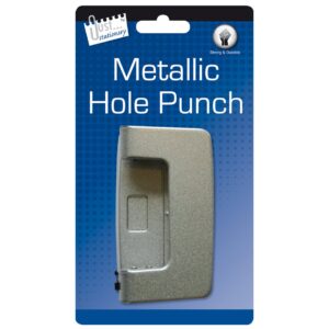 just stationery 2 hole metallic punch assorted colours