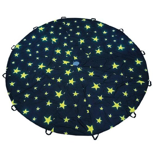 FlagHouse - Starry Night - Kids Play Parachute - 12 Handles - Flame-Retardant - 12-Foot Diameter