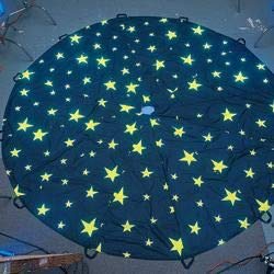 FlagHouse - Starry Night - Kids Play Parachute - 12 Handles - Flame-Retardant - 12-Foot Diameter