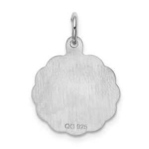 IceCarats 925 Sterling Silver Jesus Christ Praying Hands Lord Serenity Prayer Disc Necklace Religious Pendant Christian Faith Charm Only