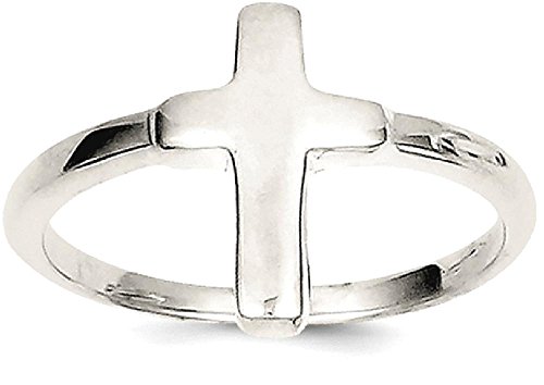 IceCarats 925 Sterling Silver Holy Cross Ring Christian Religious Band Size 7