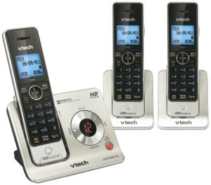 vtech ls6425-3 cordless phone - dect - 1 x phone line - 3 x handset - answering machine - caller id - speakerphone - backlight