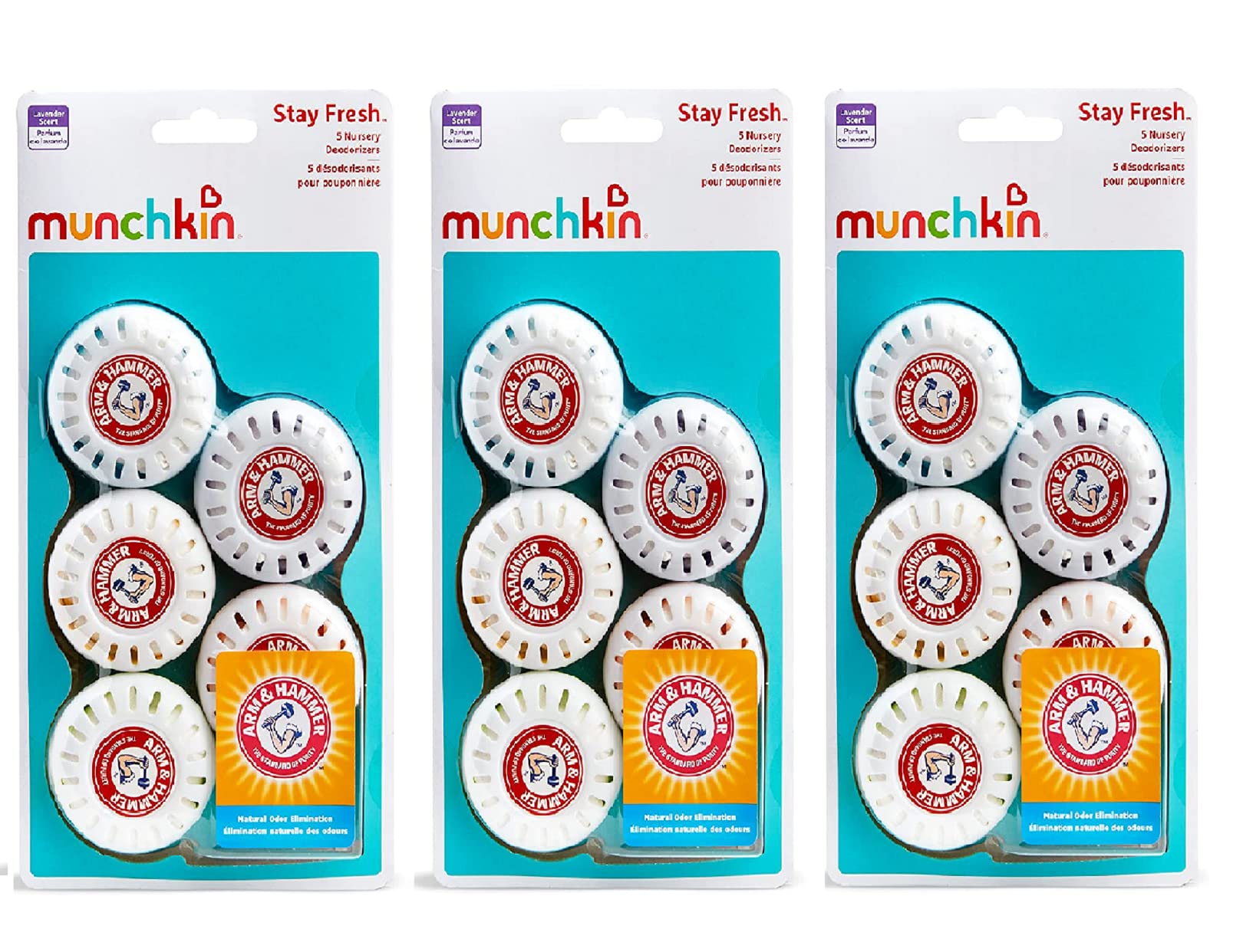 Munchkin Arm and Hammer Nursery Fresheners, 15 Pack