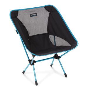 helinox chair one original lightweight, compact, collapsible camping chair, black/blue