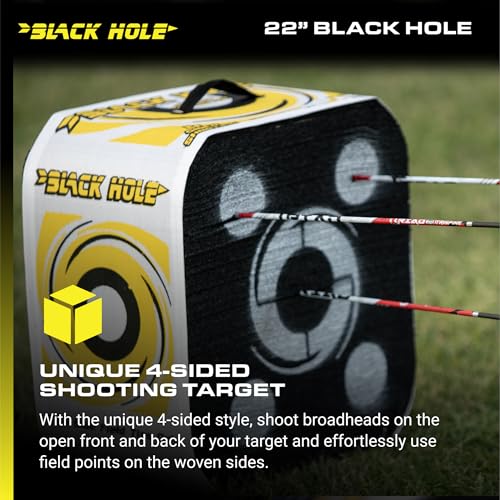 S4 Field Logic Black Hole 22 - 4 Sided Archery Target,yellow