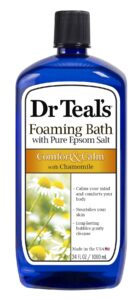 dr teal's foaming bath, chamomile, 34 fl oz (packaging may vary)