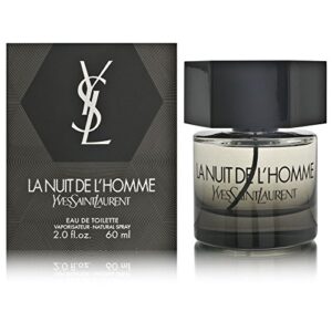 yves saint laurent la nuit da l'homme eau de toilette spray for men, 2 oz