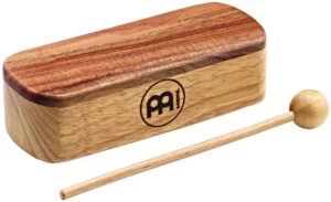 meinl percussion pmwb1-m medium professional wood block, natural finish