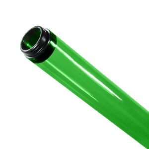 48 in. - t8 - green - tube guard with end caps - colored plastic lamp sleeve - american plas-100210