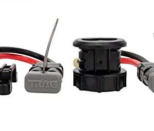 Camco Trac Outdoors High-Current Connector Kit, 8 Gauge | Upgrade Your Trolling Motor Connectors to High-Current 12V or 24V Power | for 60 Amp 12/24/36V Power (69441), Black