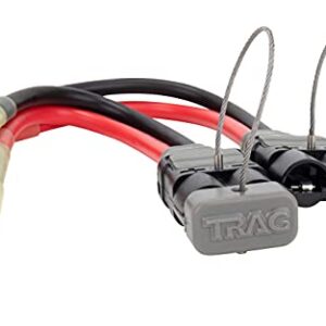 Camco Trac Outdoors High-Current Connector Kit, 8 Gauge | Upgrade Your Trolling Motor Connectors to High-Current 12V or 24V Power | for 60 Amp 12/24/36V Power (69441), Black