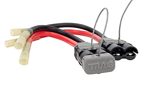 Camco Trac Outdoors High-Current Connector Kit, 8 Gauge | Upgrade Your Trolling Motor Connectors to High-Current 12V or 24V Power | for 60 Amp 12/24/36V Power (69441), Black