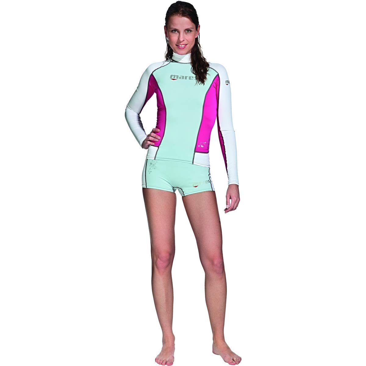 Mares Women's Trilastic Rash Guard Shirt Long Sleeve - Pink, 10