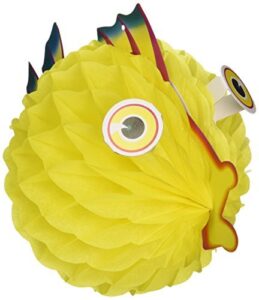 tissue bubble fish (asstd colors) party accessory (1 count) (1/pkg)