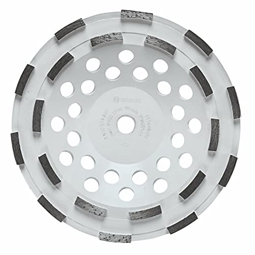 BOSCH DC710H 7 In. Double Row Segmented Diamond Cup Wheel with 5/8"-11 Hub