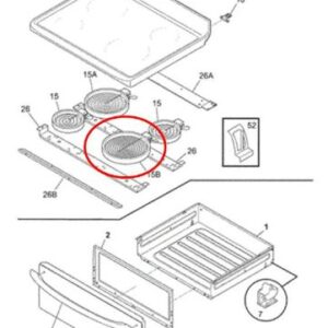 316135401 316224201 Range Surface Element Kenmore Frigidaire Gibson New Oem Part 11