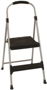 cosco 11310pbl4 signature series two step steel step stool with plastic steps