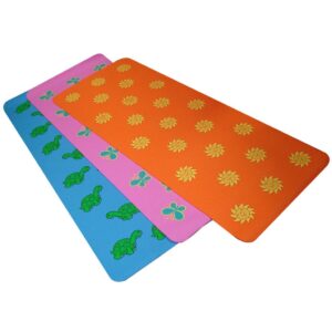 yogaaccessories fun yoga mat and play pad for kids - turtle