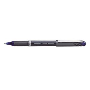 Pentel EnerGel NV Liquid Gel Pen, (1.0mm) Metal Tip, Bold Line Capped, Blue Ink