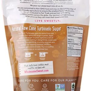 Wholesome Sweeteners Raw Fair Trade Certified Sugar Cane, 24 oz