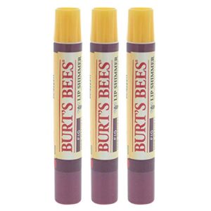 burt's bees lip shimmer, fig 0.09 oz (pack of 3)