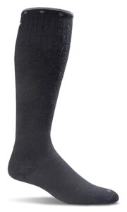 sockwell women's on the spot moderate graduated compression sock, black-solid - m/l