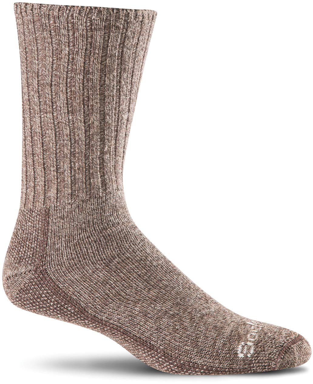 Sockwell Men's Big Easy Relaxed Fit Sock, Espresso - L/XL