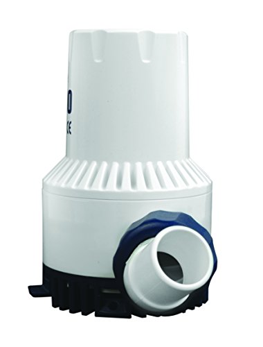 Attwood 4760-4 Heavy Duty 2,000 GPH Fully Submersible Boat Bilge Pump, White Finish