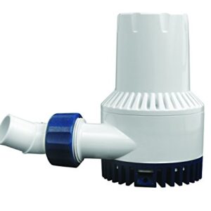 Attwood 4760-4 Heavy Duty 2,000 GPH Fully Submersible Boat Bilge Pump, White Finish