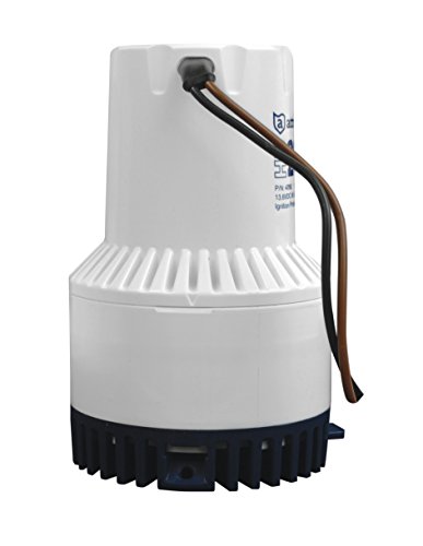 Attwood 4760-4 Heavy Duty 2,000 GPH Fully Submersible Boat Bilge Pump, White Finish