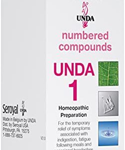 UNDA 1 Numbered Compounds | Homeopathic Preparation | 0.7 fl. oz.