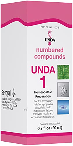 UNDA 1 Numbered Compounds | Homeopathic Preparation | 0.7 fl. oz.