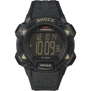 timex men's t49896 expedition base shock blackout resin strap watch