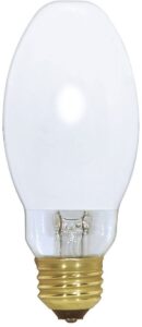 satco s4475 3900k 75-watt coated medium base ed17 mercury vapor lamp