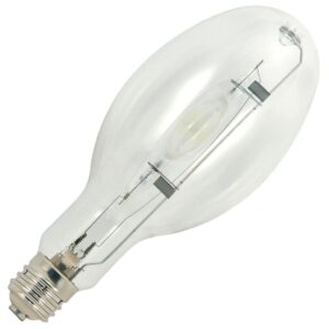 satco s5839 4200k 250-watt clear pulse start universal mount mogul base ed28 metal halide lamp