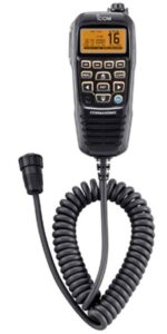 icom ic-hm-195b command mic iv for m424 vhf, black