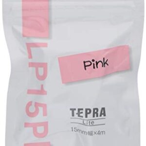 King Jim Tepra LP15P Lite Tape, Pink