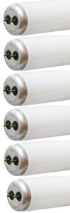 ge kitchen & bath light bulbs, t12 tube lights, 20 watt, medium bi-pin base (6 pack)