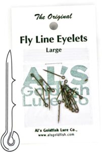 al's goldfish lure co. fl2-24 fly line eyelet, large for line weights 6, 7, 8, 9