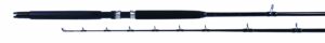 billfisher 7-foot live bait conventional rod with gimbal, 15-30-pound, black