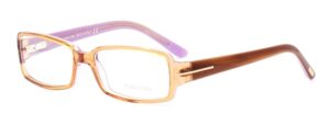 tom ford eyeglasses tf5185 050 size:53 transparent brown/purple 5185