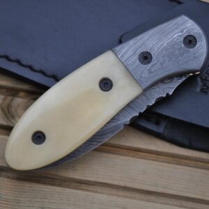 Perkin Knives - Handmade Damascus Pocket Knife - Beautiful Folding Knife