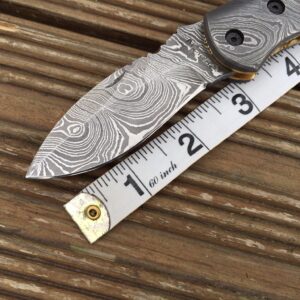 Perkin Knives - Handmade Damascus Pocket Knife - Beautiful Folding Knife