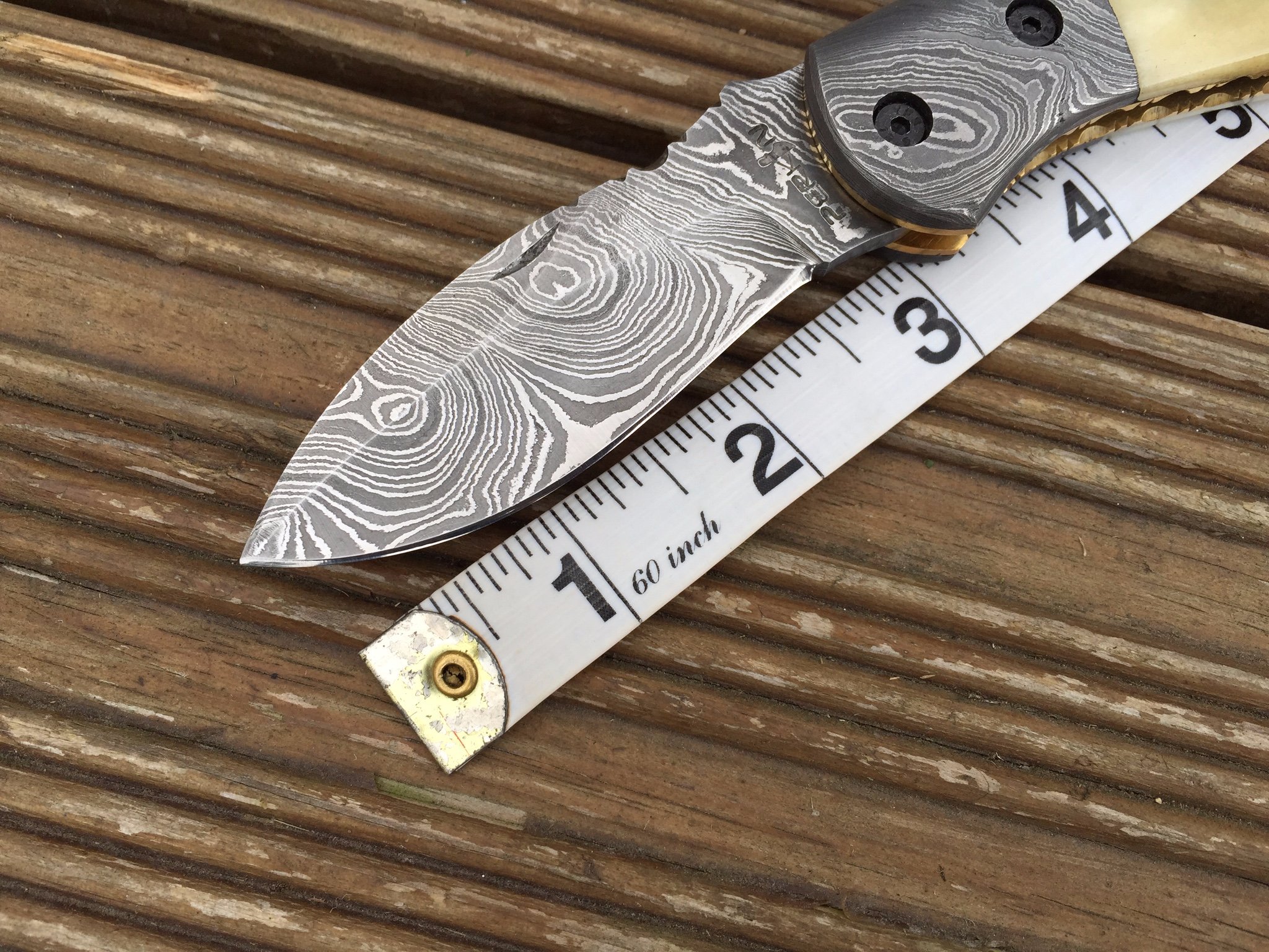 Perkin Knives - Handmade Damascus Pocket Knife - Beautiful Folding Knife