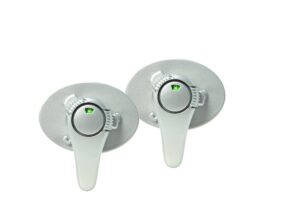 dreambaby swivel appliance lock with ez indicator, silver, 2 pack