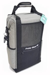 polar bear coolers back pack cooler, silver, 18 pack (pb 290)