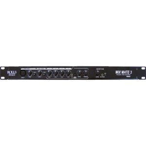 rolls rm69 mixmate 3 mic/source mixer , black