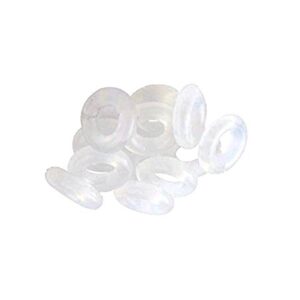 Sexy Sparkles 20 Clear Silicone Stopper Bead Spacer Charm or Clip Over For Snake Chain Charm Bracelet